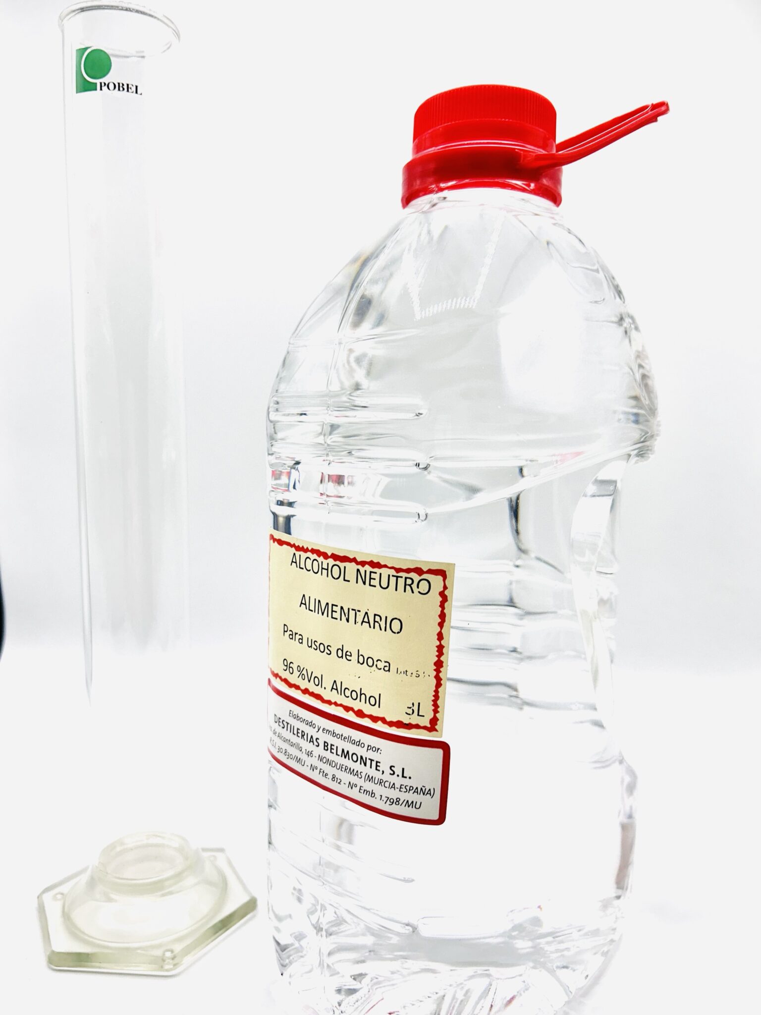 Alcohol alimentario para hacer licores. 96% Vol. ALc. 3 Litros. – DESTILERÍAS BELMONTE S.L.